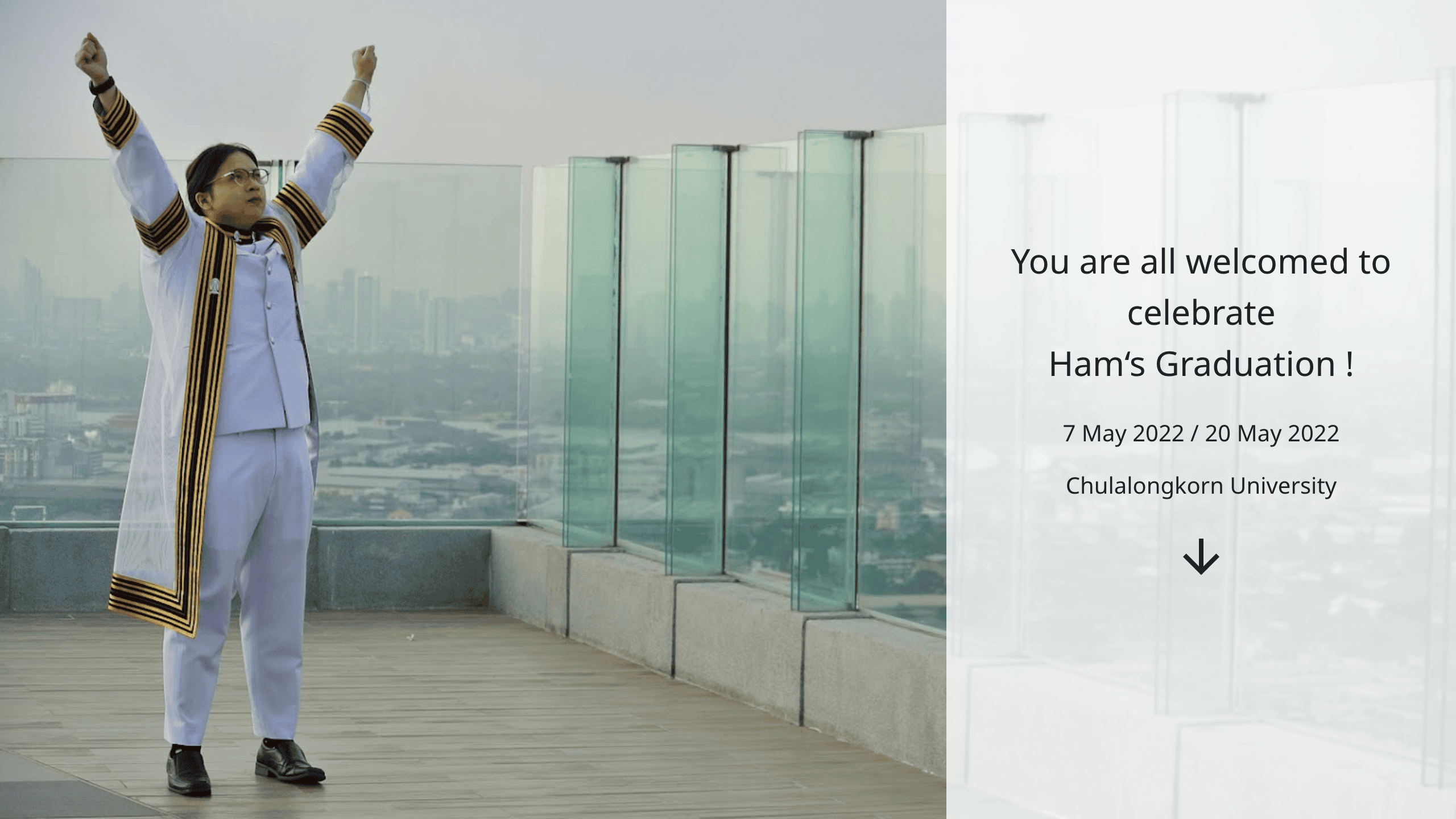 Graduation Landing Page | Ham's Web