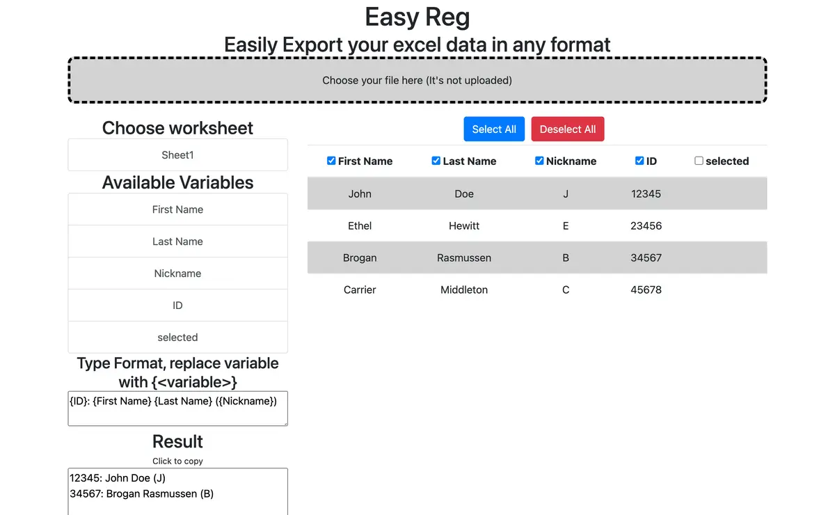 Easy Reg | Ham's Web